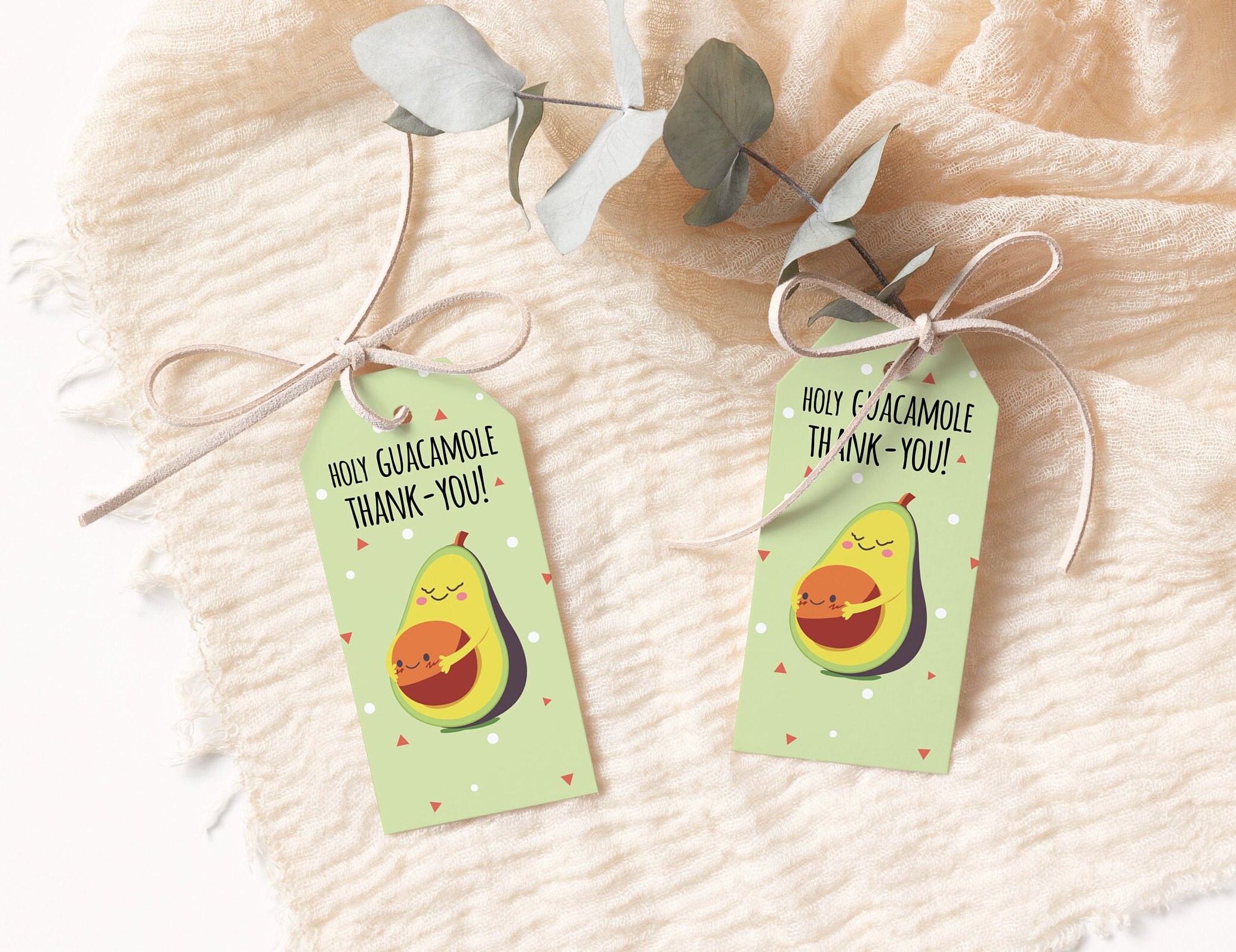 Avocado Baby Shower Favor Tag, Avocado Favor Tag, Holy Guacamole, Thank ...