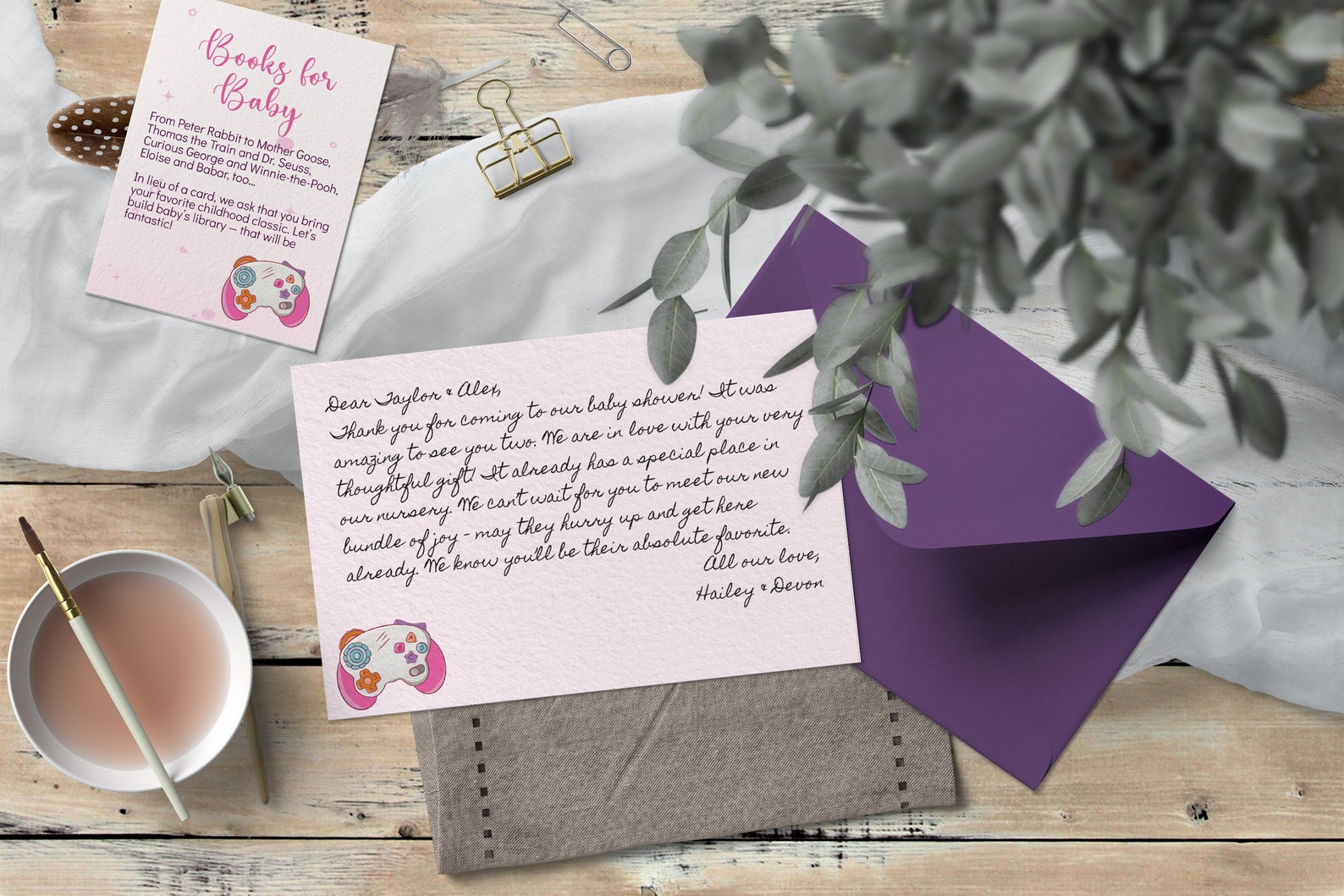 Video Game Controller Baby Shower Invitation Bundle, Player 3 Invite ...