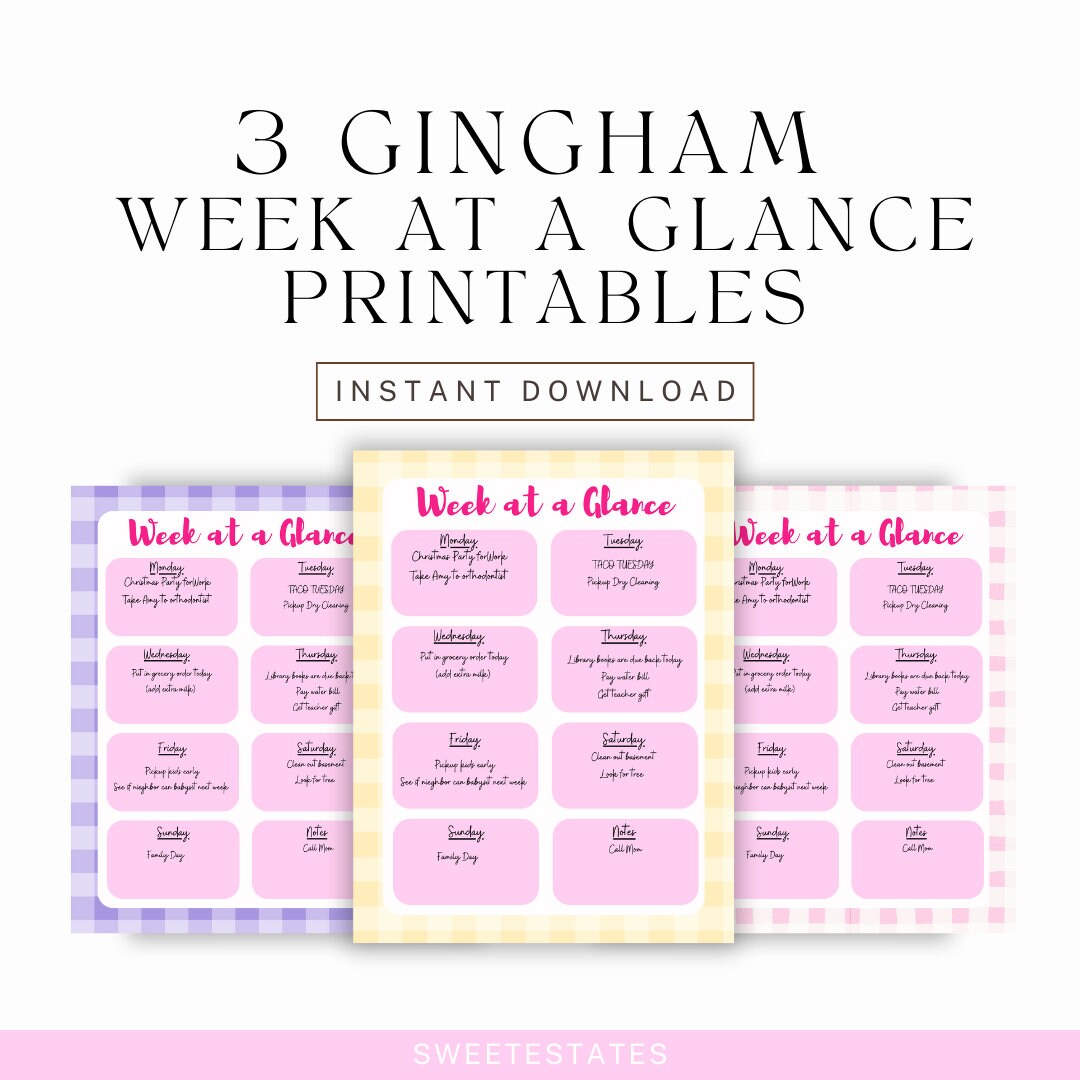 Weekly Teacher Planner- iPad Friendly Planner- Printable Week at a ...