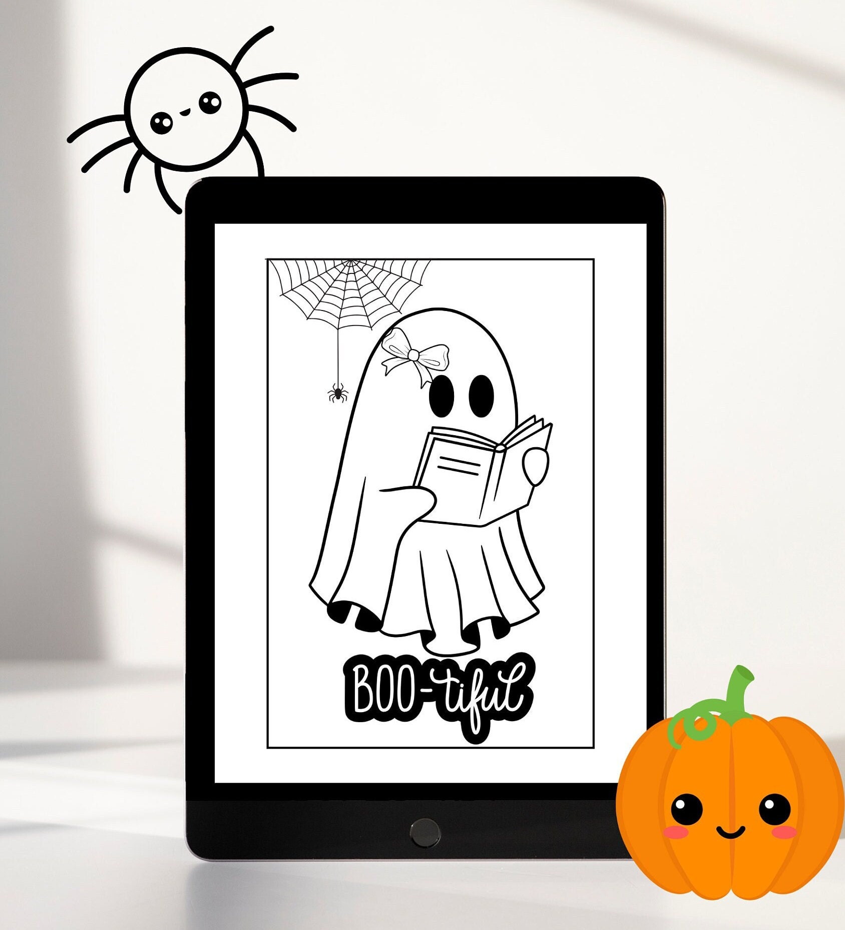 Halloween Coloring Page Classroom Craft Party Activity Instant Download ...