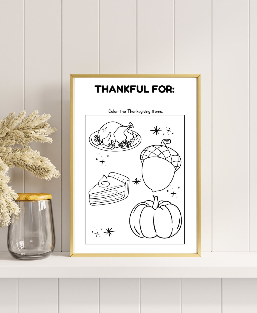 Thanksgiving Coloring Page Procreate Coloring Page Printable-pdf ...
