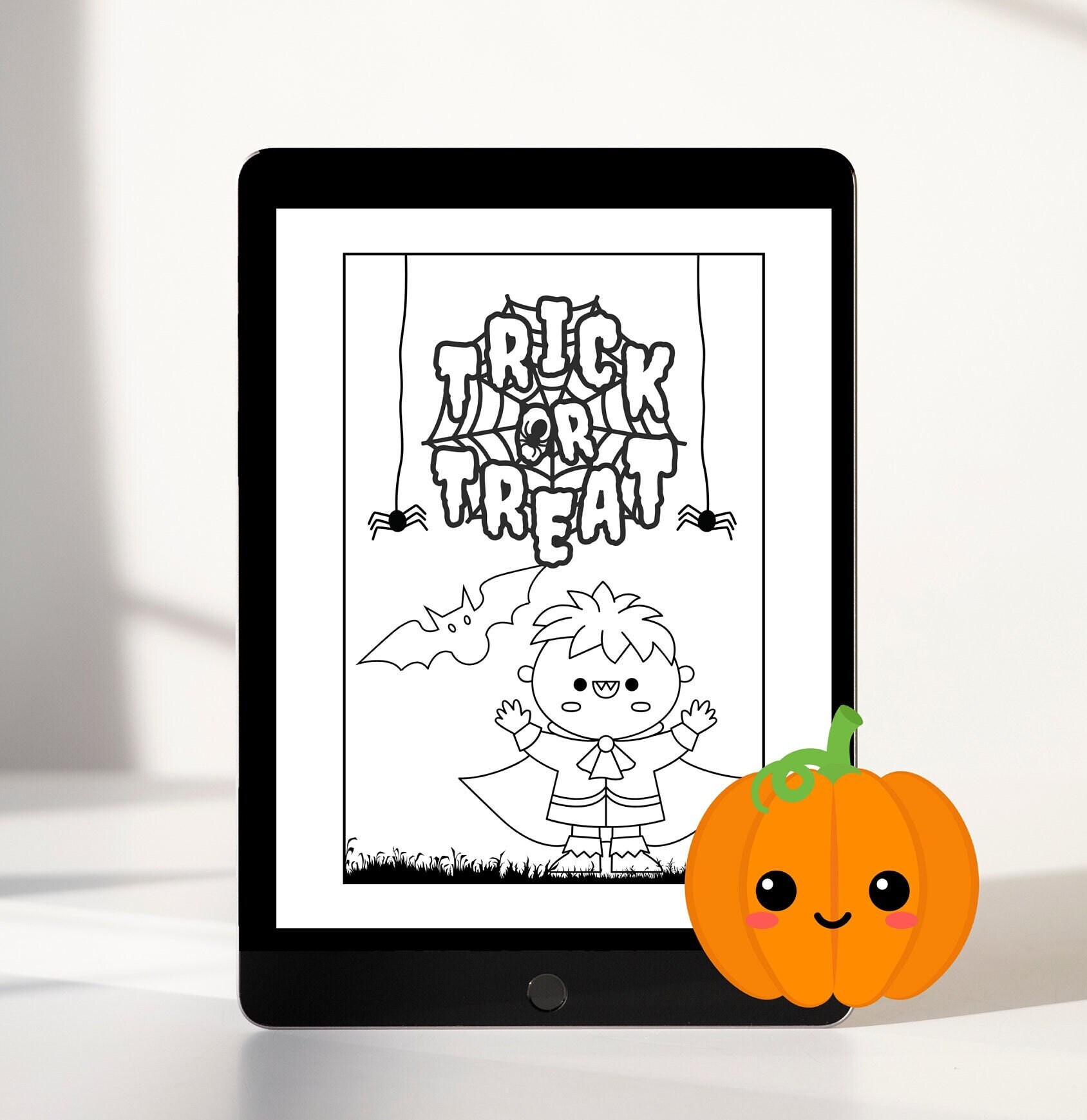 Halloween Coloring Page PDF Instant Download - Etsy