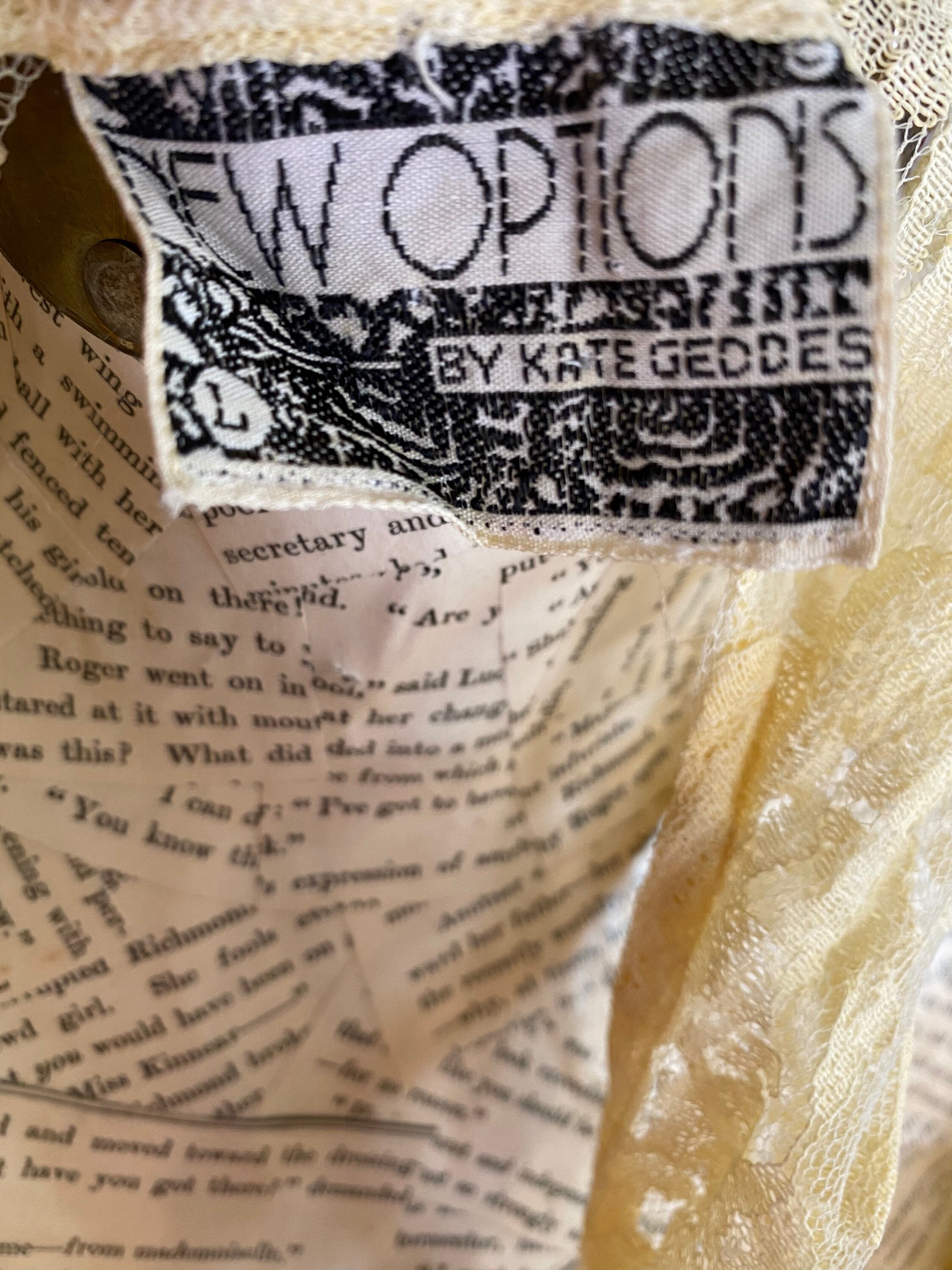 90s New Options by Kate Geddes Drop Waist Lace Dress // Vintage Sheer ...