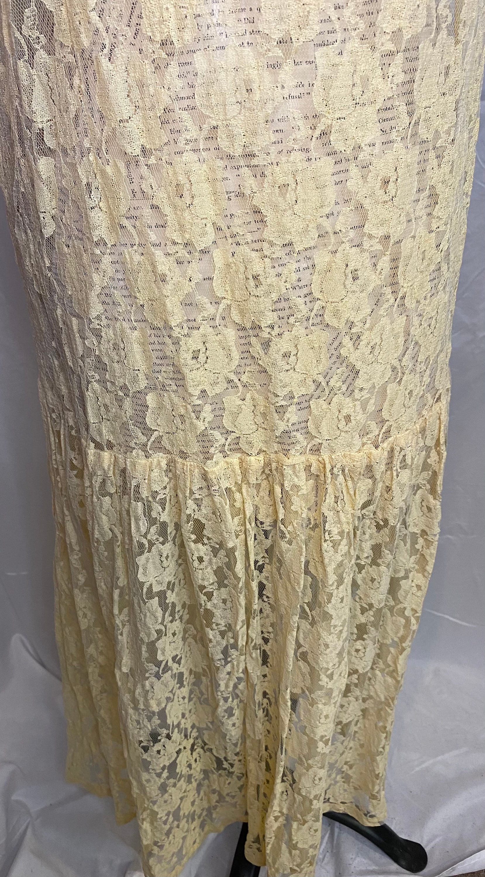 90s New Options by Kate Geddes Drop Waist Lace Dress // Vintage Sheer ...