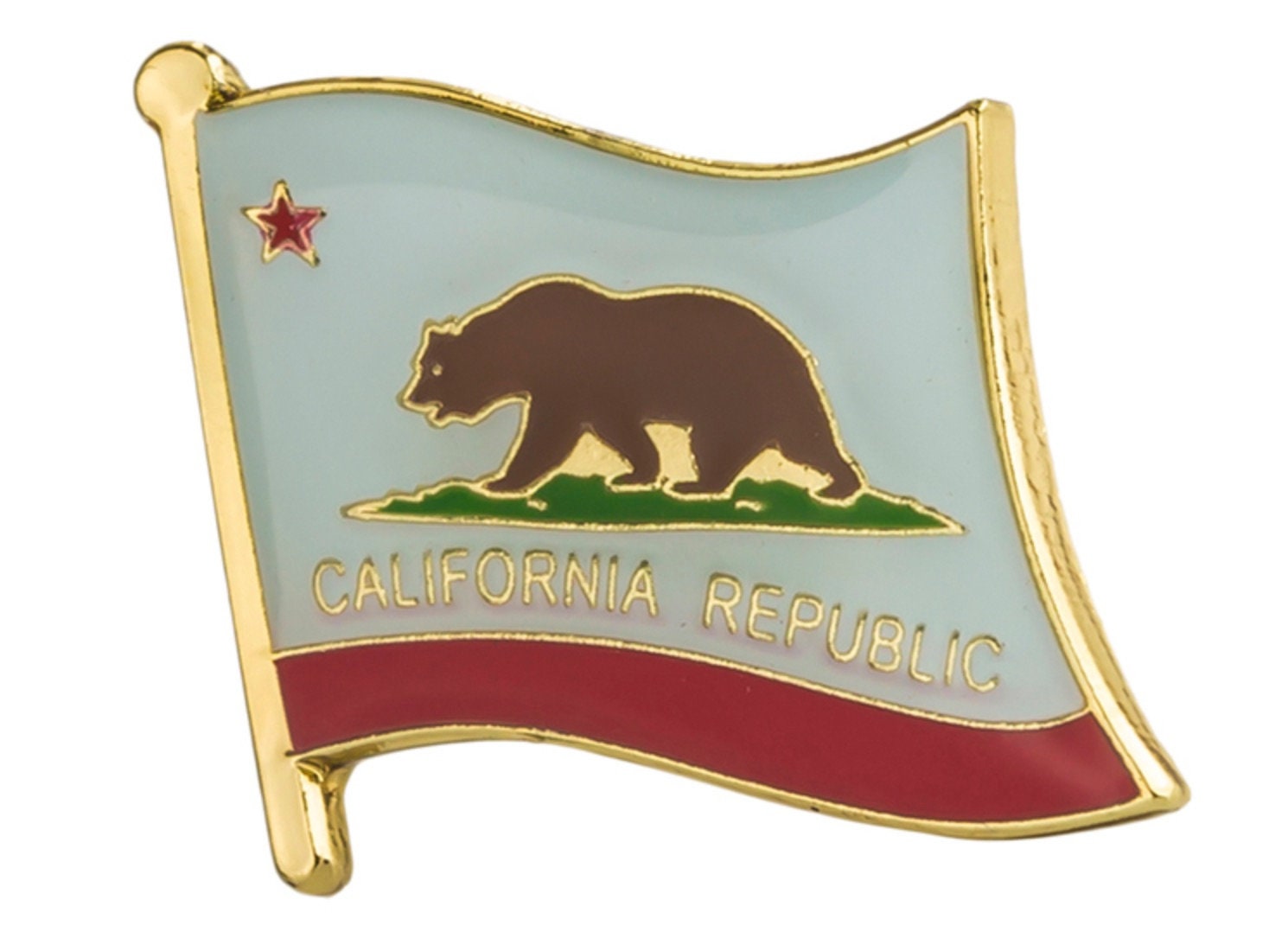 California Flag Lapel Pin 3/4 X 5/8 19 X 16mm - Etsy UK