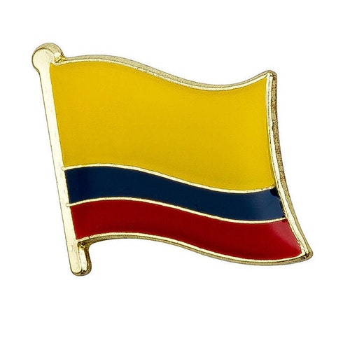 Colombia Flag Pin Badge - Etsy