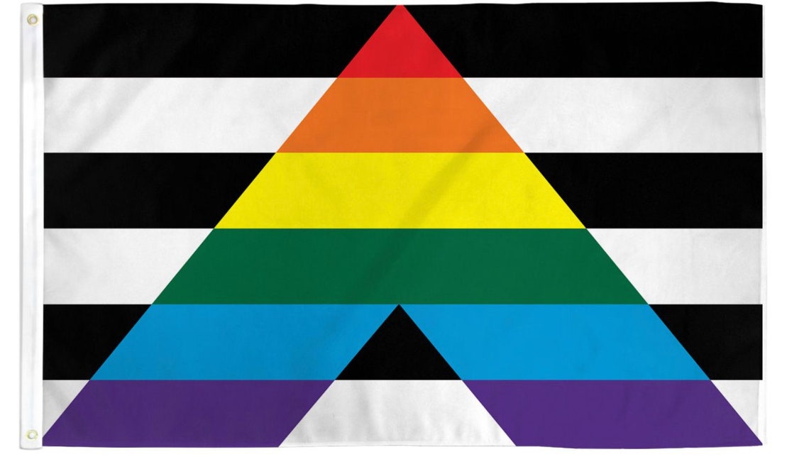 Lgbtqia Ally Flag 3 X 5 Ft Lgbtq Pride Waterproof Etsy