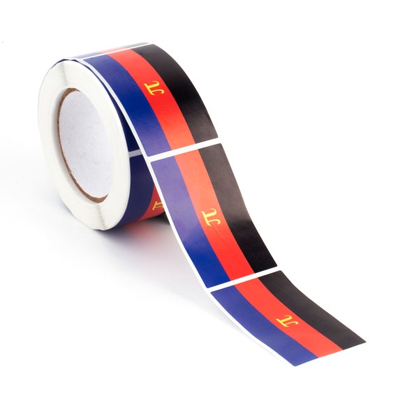Polyamorous Flag Stickers 250 per Roll 2 X - Etsy