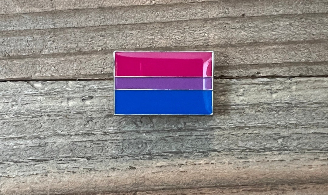 Bisexual Flag Lapel Pins 1 X 5/8 Silver Edition - Etsy