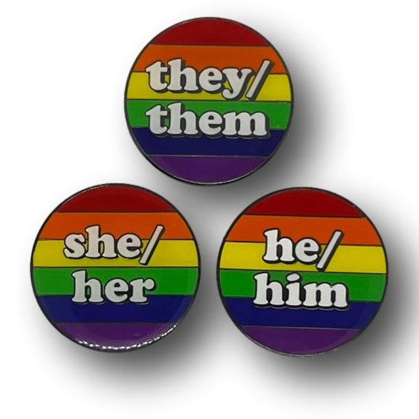 Magnetic They Them Pins - Etsy