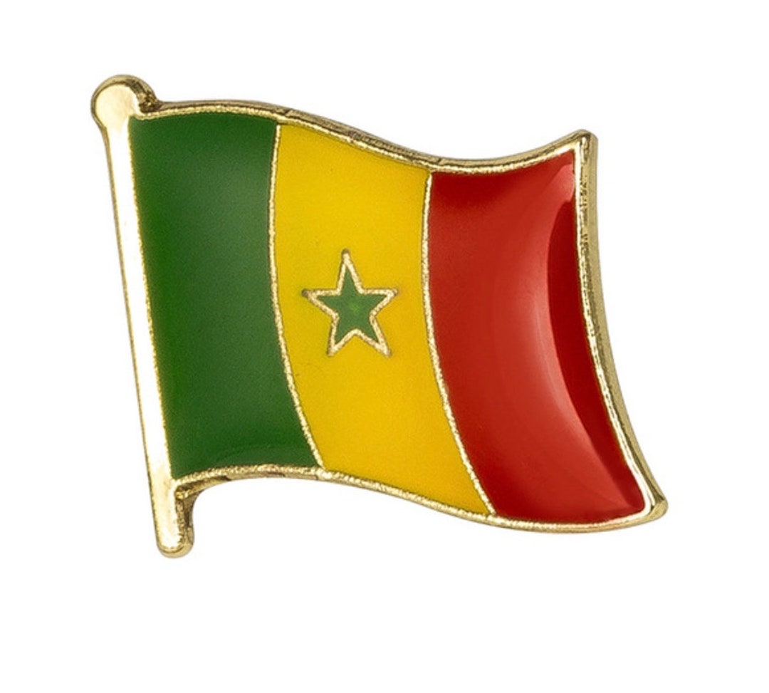 Senegal Flag Lapel Pin 3/4 X 5/8 Hat Tie Tack Badge Pin - Etsy UK