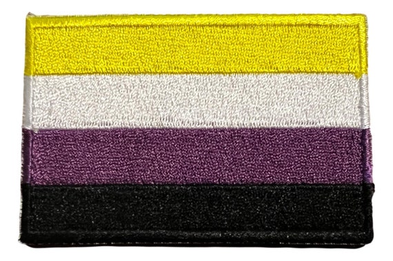 Non-binary Flag Large Iron on Patch 3 X 2 - Etsy
