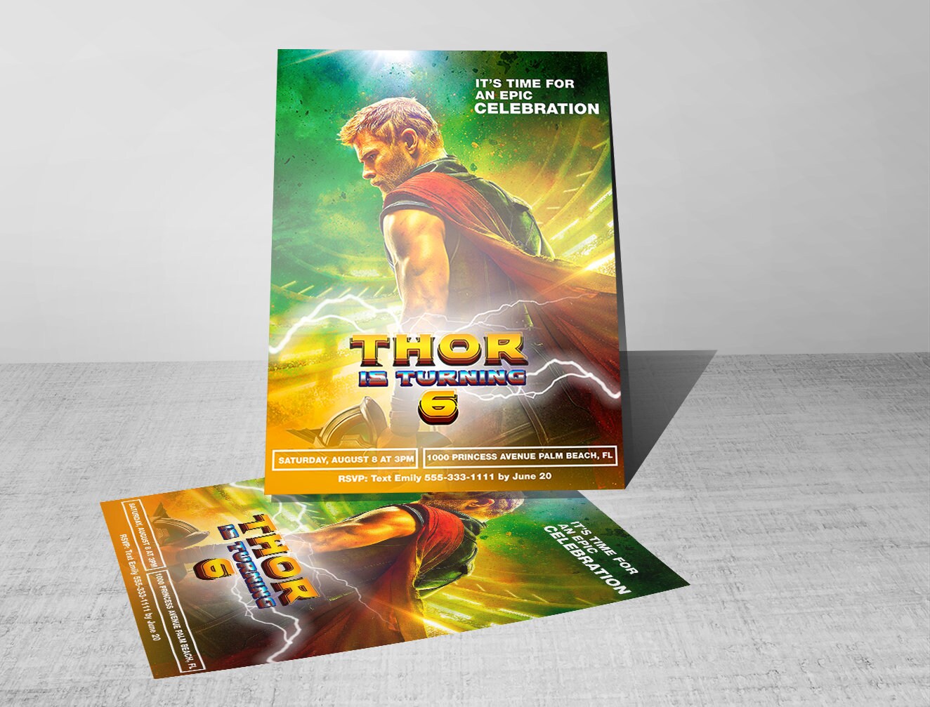 Thor Invitation Thor Ragnarok Invitation Personalized - Etsy