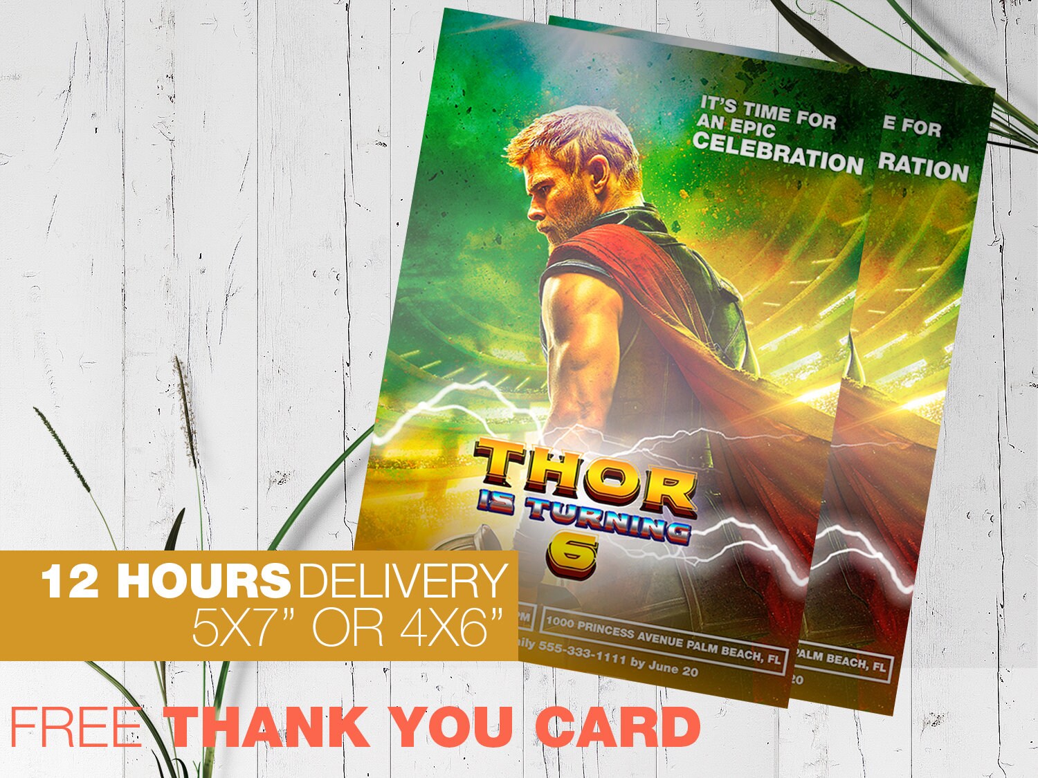 Thor Invitation Thor Ragnarok Invitation Personalized - Etsy