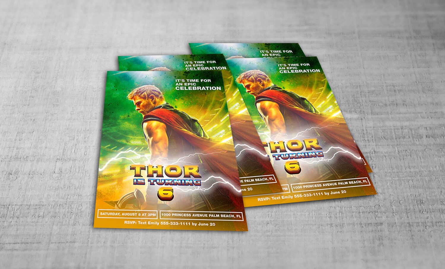 Thor Invitation Thor Ragnarok Invitation Personalized - Etsy