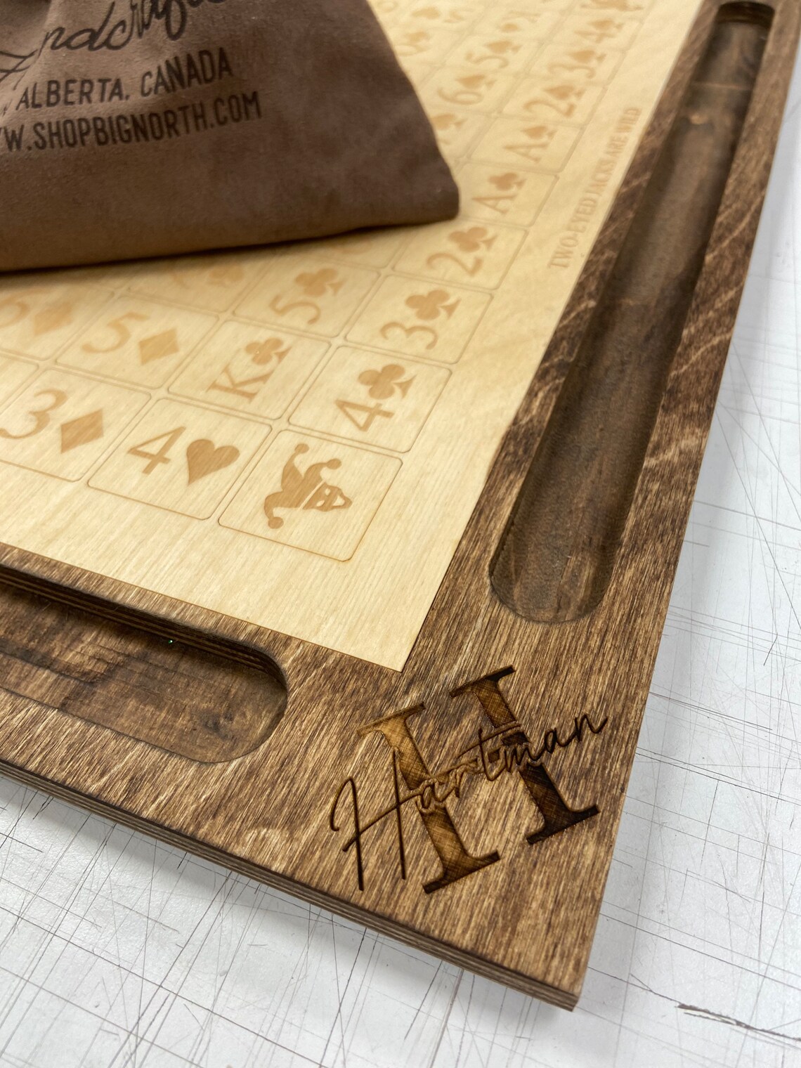 Handmade Wooden Sequence Game Board - Etsy