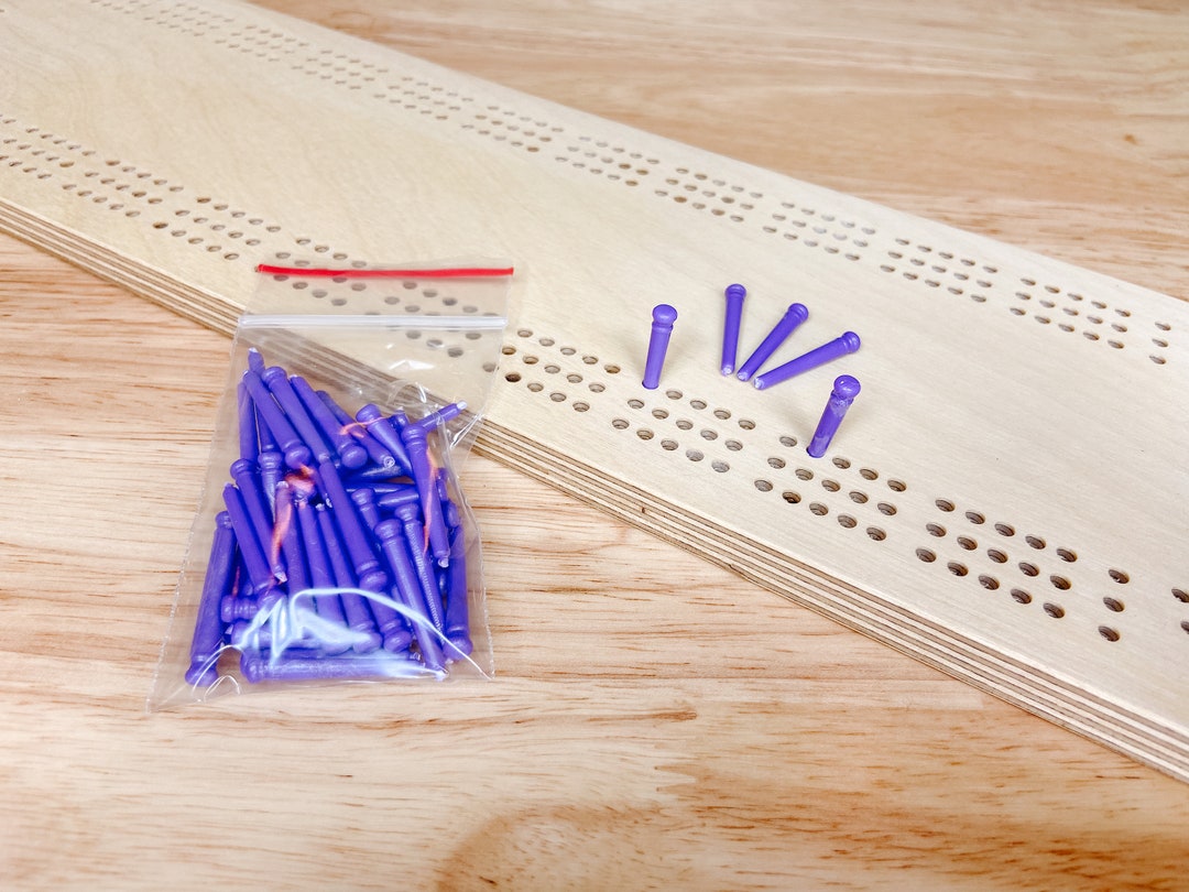 Purple Cribbage Pegs {bulk Pack of 50} - Etsy