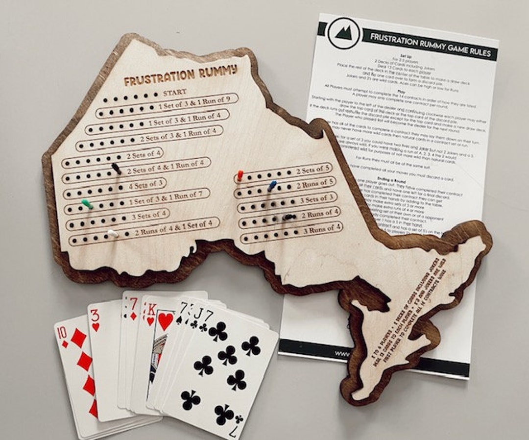 Ontario Shaped Frustration Rummy Board With Pegs Made in Alberta ...