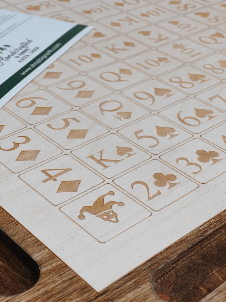 Handmade Wooden Sequence Game Board - Etsy