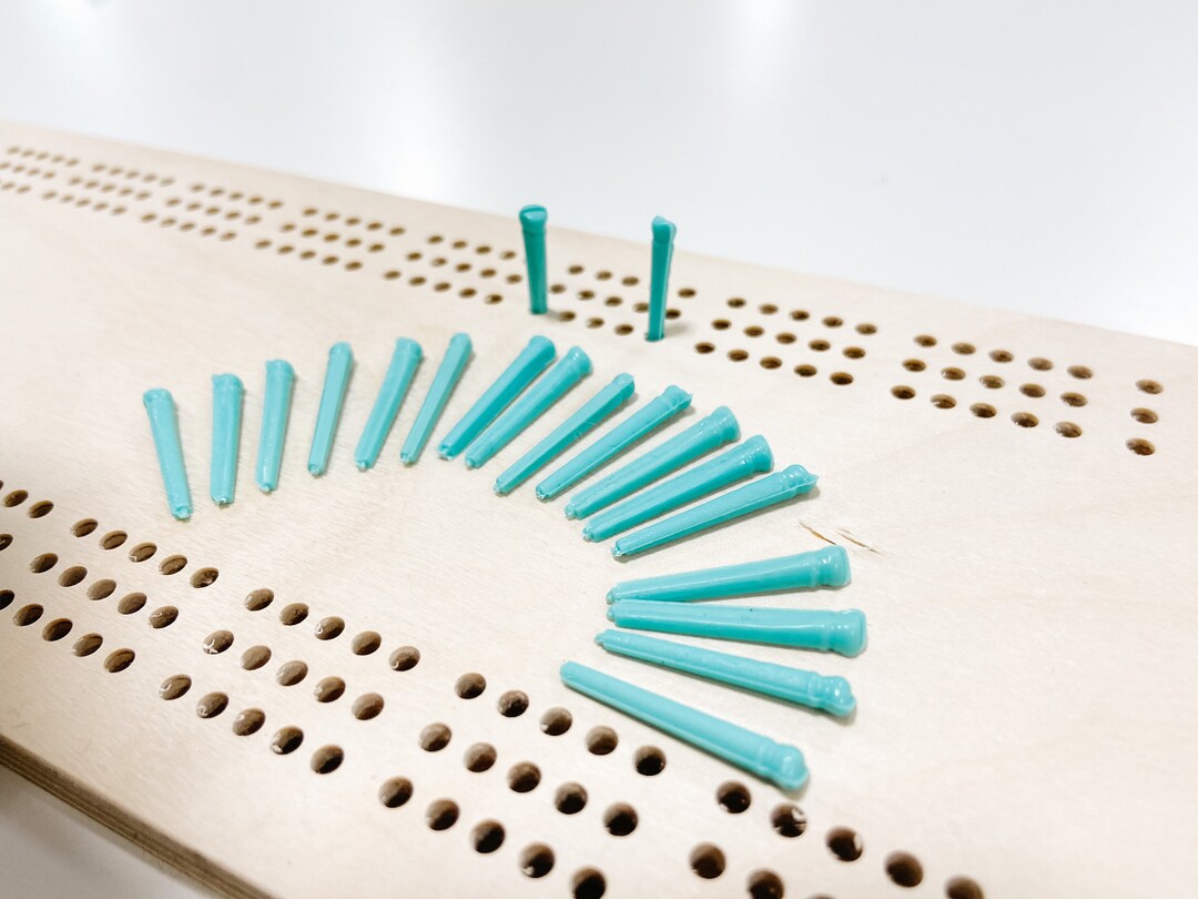 Teal Blue Cribbage Pegs Bulk Package of 50 - Etsy