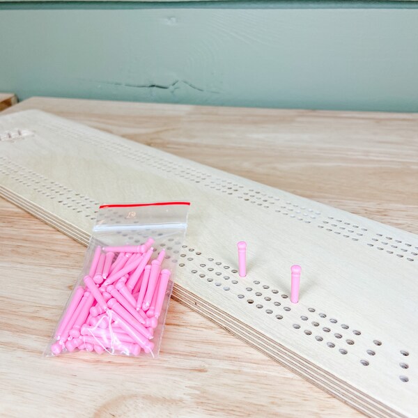 Pink Pegs for Cribbage - Etsy