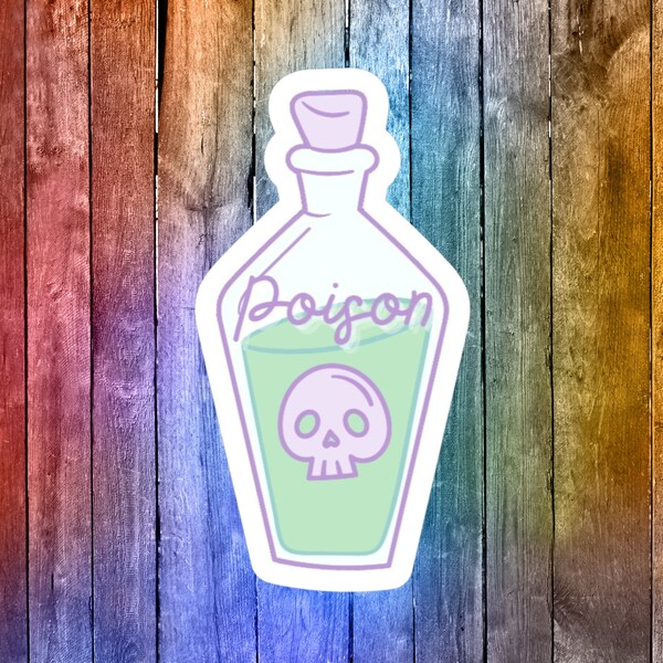 Poison Bottle Label - Etsy