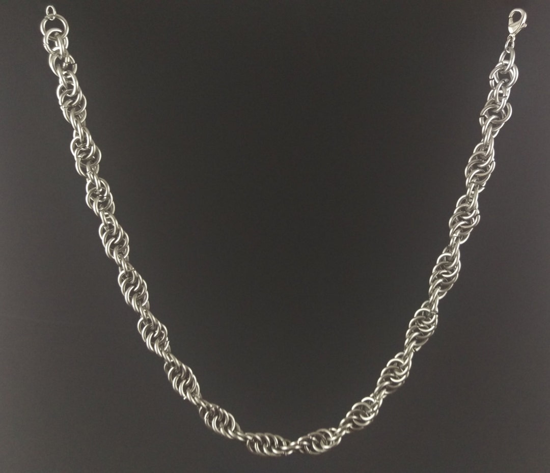 Spiral Chain Necklace - Etsy