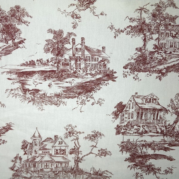 Toile Fabric by the Yard - Etsy