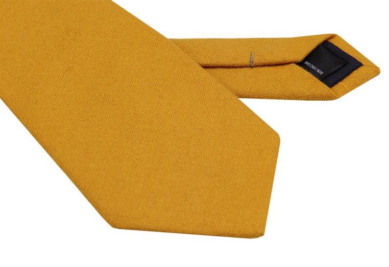 Marigold Wool Ties. Mens Marigold Tie. Mustard Wedding Tie. - Etsy
