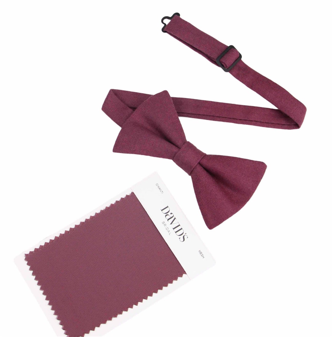 Chianti Wool Bow Tie. Mens Chianti Bow Ties. Chianti Color Bowties for ...