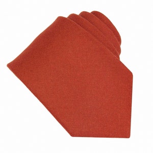 Sienna Wool Ties. Mens Sienna Tie. Paprika Colored Neckties for Men and ...