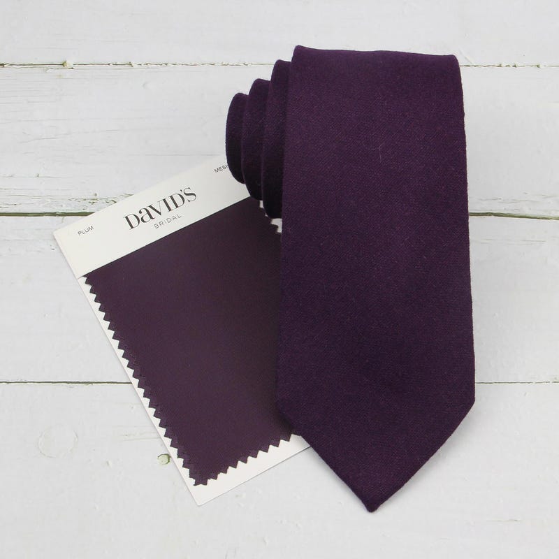 Dark Purple Tie - Etsy UK