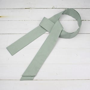 Dusty Sage Linen Tie. Dusty Sage Ties for Men Wedding. Mens Ties Dusty ...