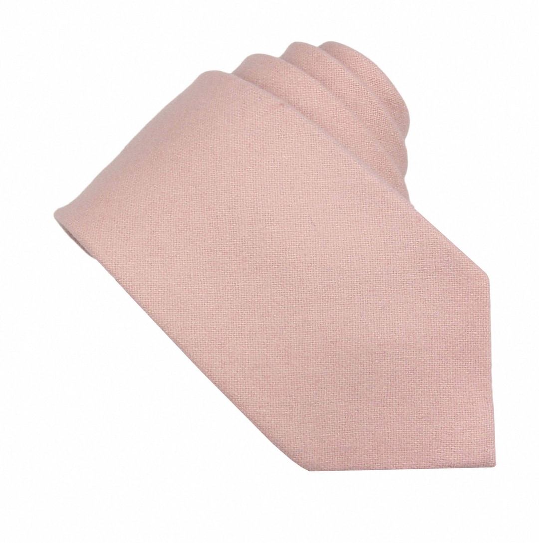 Petal Wool Ties. Petal Pink Ties for Men for Wedding. Pale Blush ...