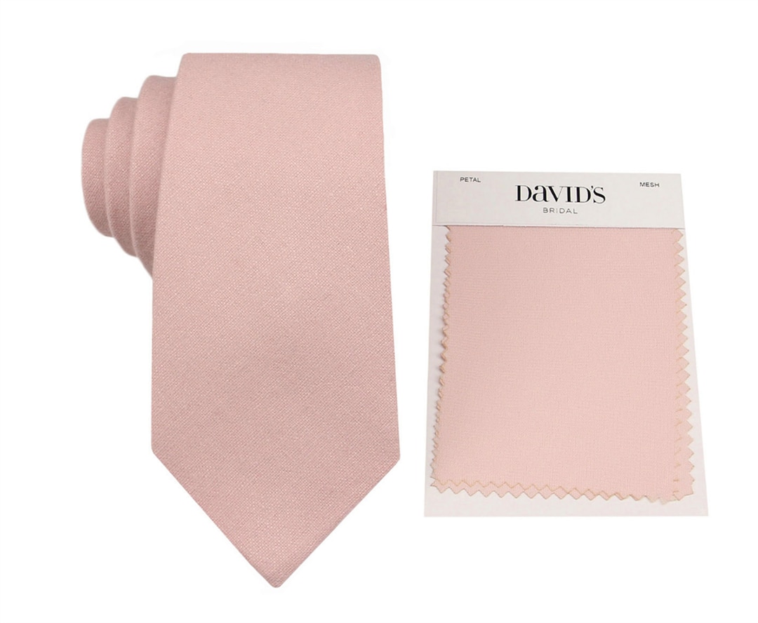 Petal Wool Ties. Petal Pink Ties for Men for Wedding. David's Bridal ...