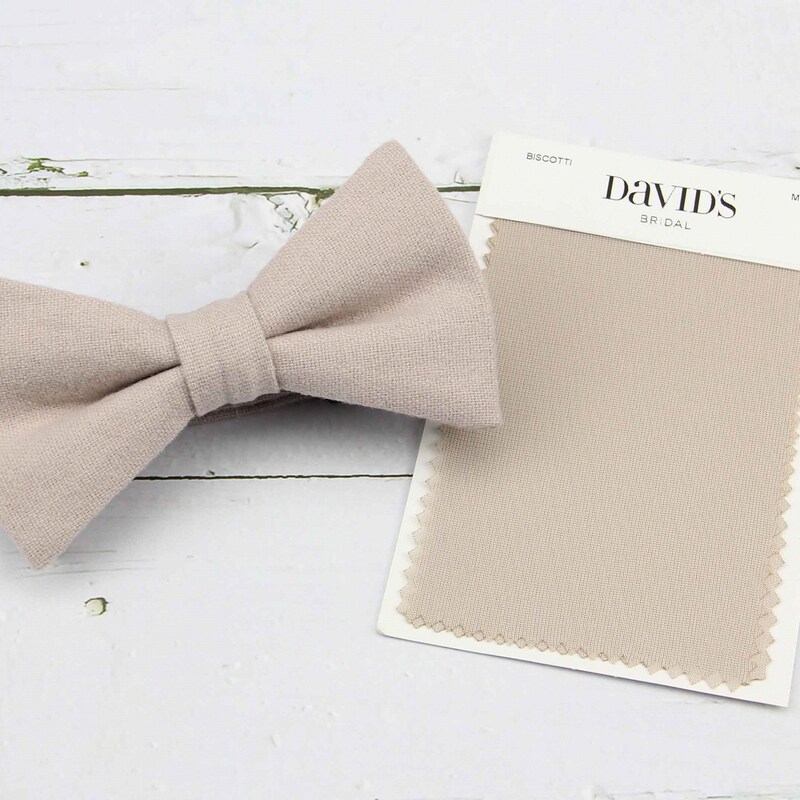 Beige Bow Tie - Etsy