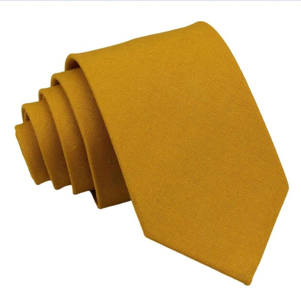 Mustard Yellow Tie - Etsy