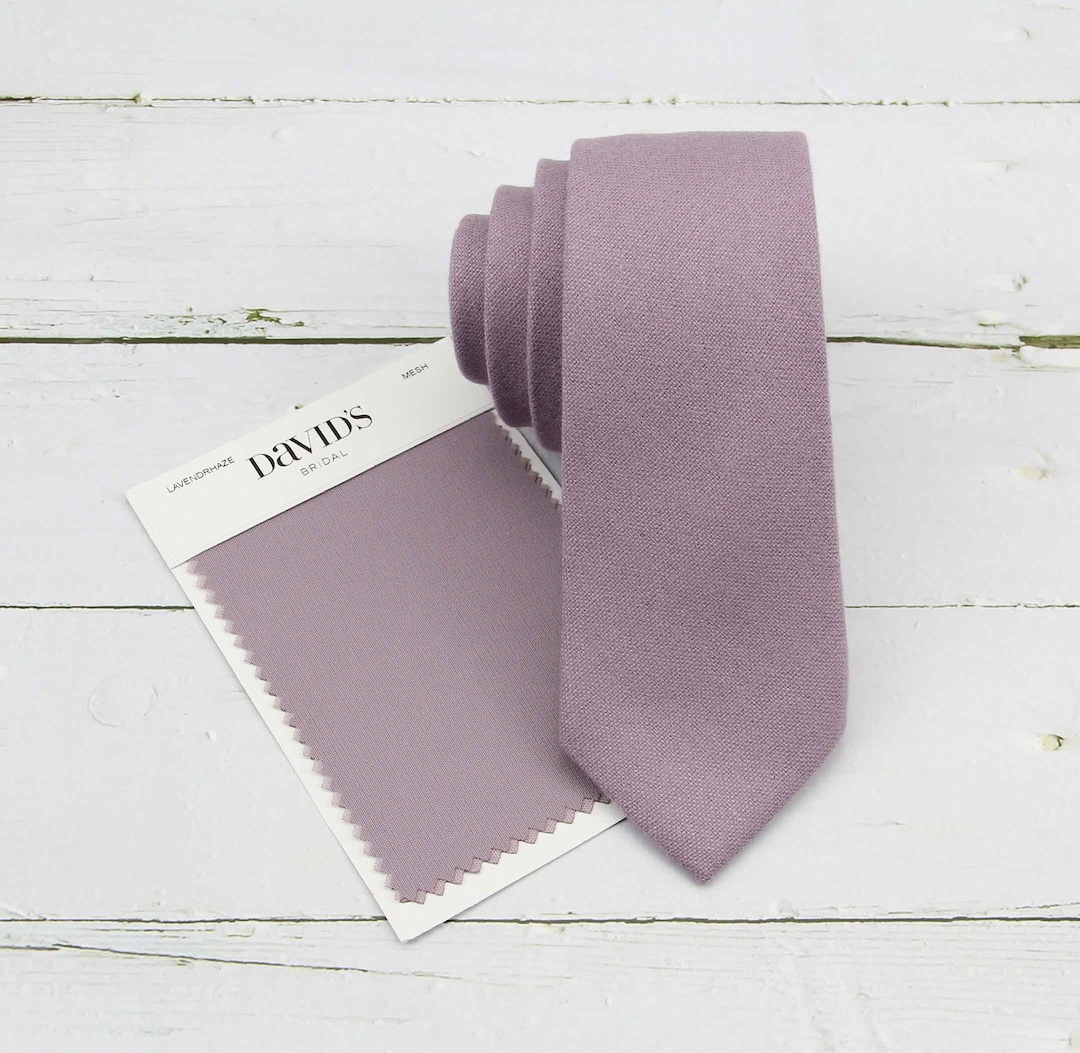 Lavender Haze Wool Ties. Mens Lavenderhaze Tie. Dusty Purple Wedding ...