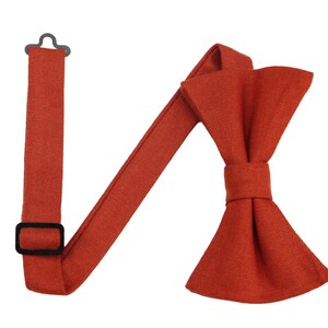 Sienna Wool Ties. Mens Sienna Tie. Paprika Colored Neckties for Men and ...