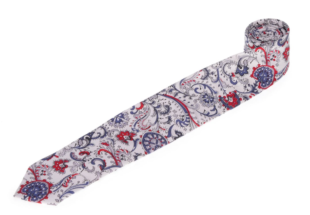Handmade Cotton Skinny Tie: Weave Pattern Jacquard Necktie - Etsy