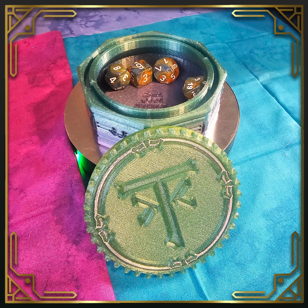 Green and Purple Dwarven Dice Vault Unique Item Medium Size for Tabletop Rpg's and Boardgames - Etsy