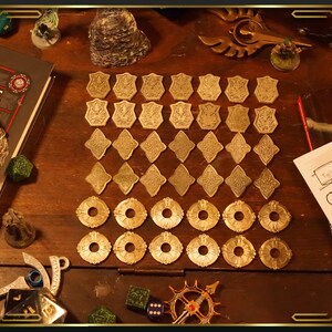 Electrum Coins Board Game Coins for D&D and Other Rpgs - Etsy