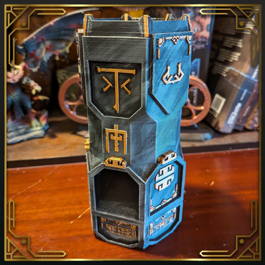 Dwarven Dice Tower With Dice Box for Tabletop Rpg's and Boardgames - Etsy