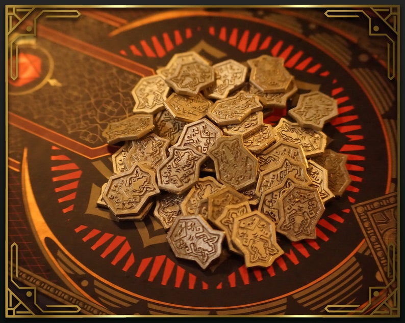 Electrum Coins Board Game Coins for D&D and Other Rpgs - Etsy