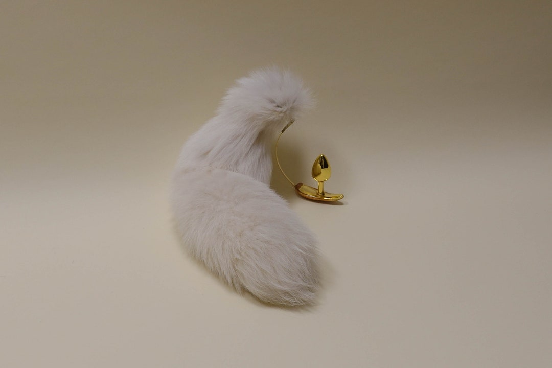 Premade Arctic Fox / Wolf Tailplug raised / Higher-up Tail - Etsy