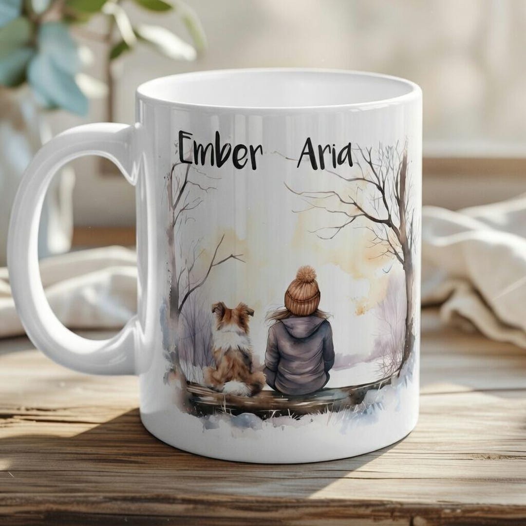 Personalised Dog Mug | Custom Breed & Message, Dog Lover Gift - Etsy