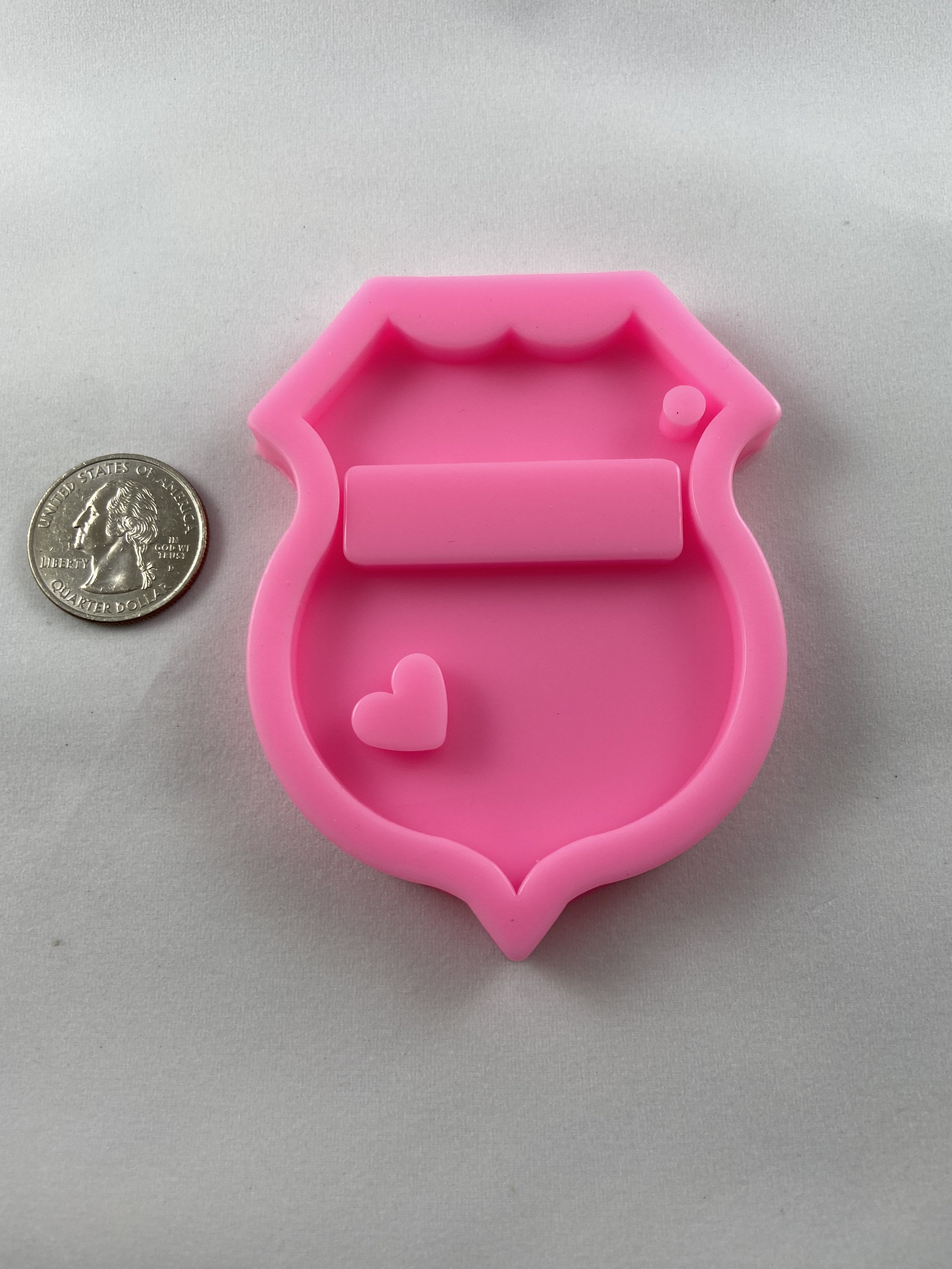 Badge Keychain Mold - Etsy