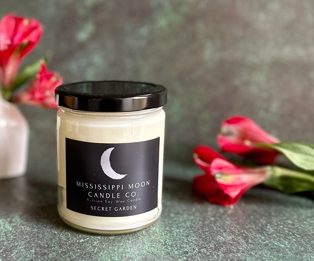 Secret Garden Soy Candle Jar - Etsy