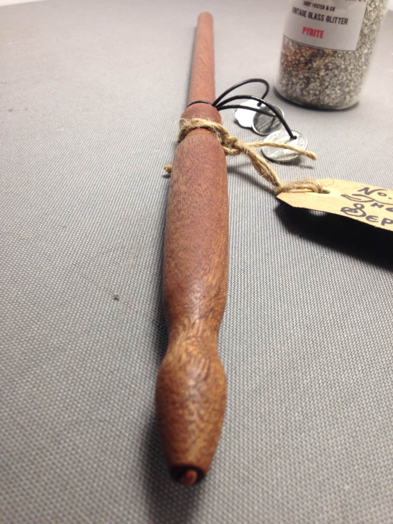 Wood Magic Wand No. 236 the Fountain, Sapele Wizard Scepter Witch Staff ...
