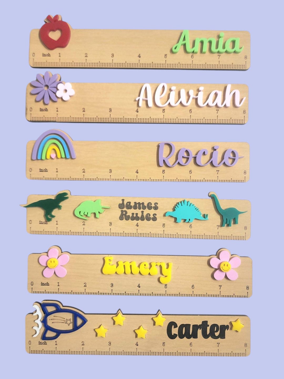 Personalized Rulers Kids Ruler School Gift Easter Basket Christmas - Etsy